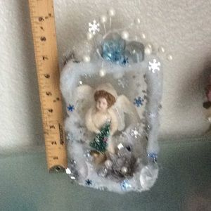 Holiday | Shadow Box Christmas Vintage Angel Handcraft | Poshmark